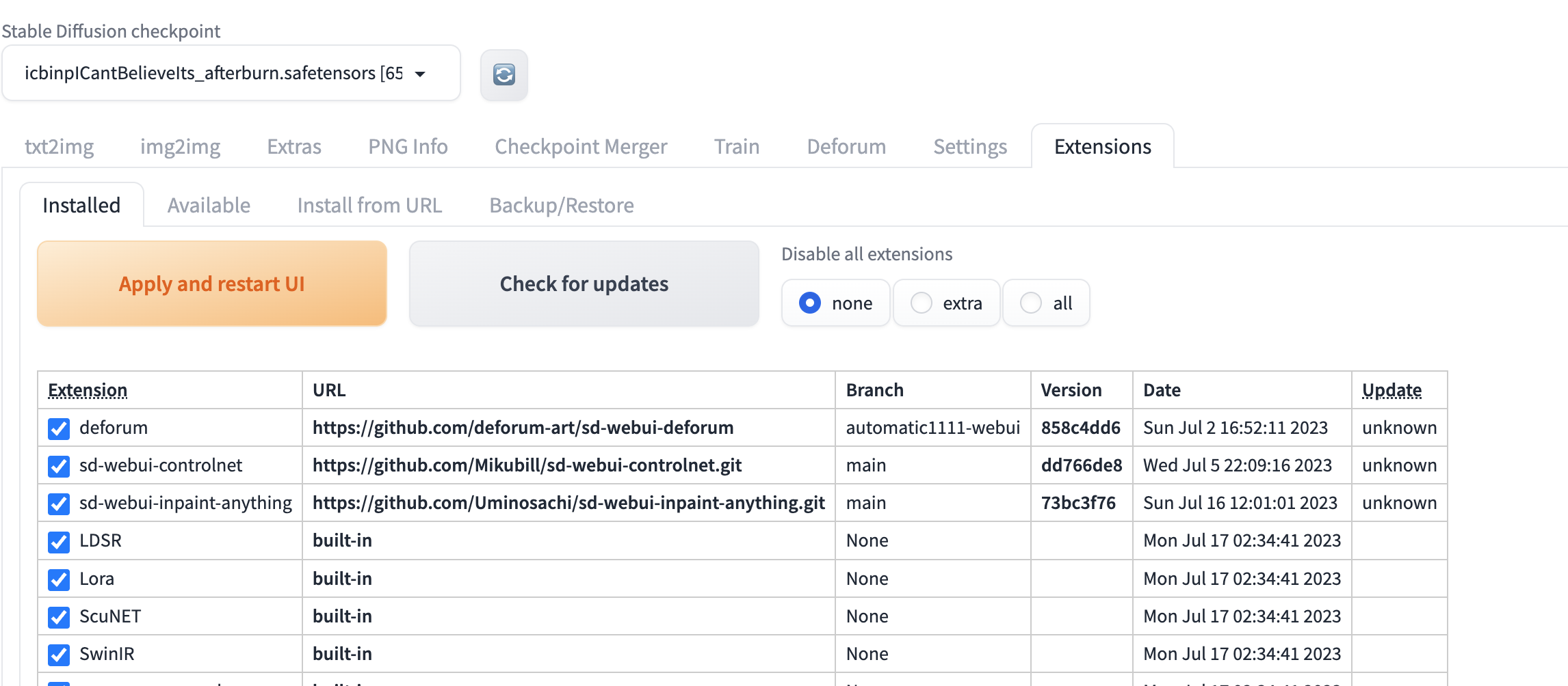 No "Inpaint Anything" Tab after installation · Issue #58 · Uminosachi/sd-webui-inpaint-anything ...