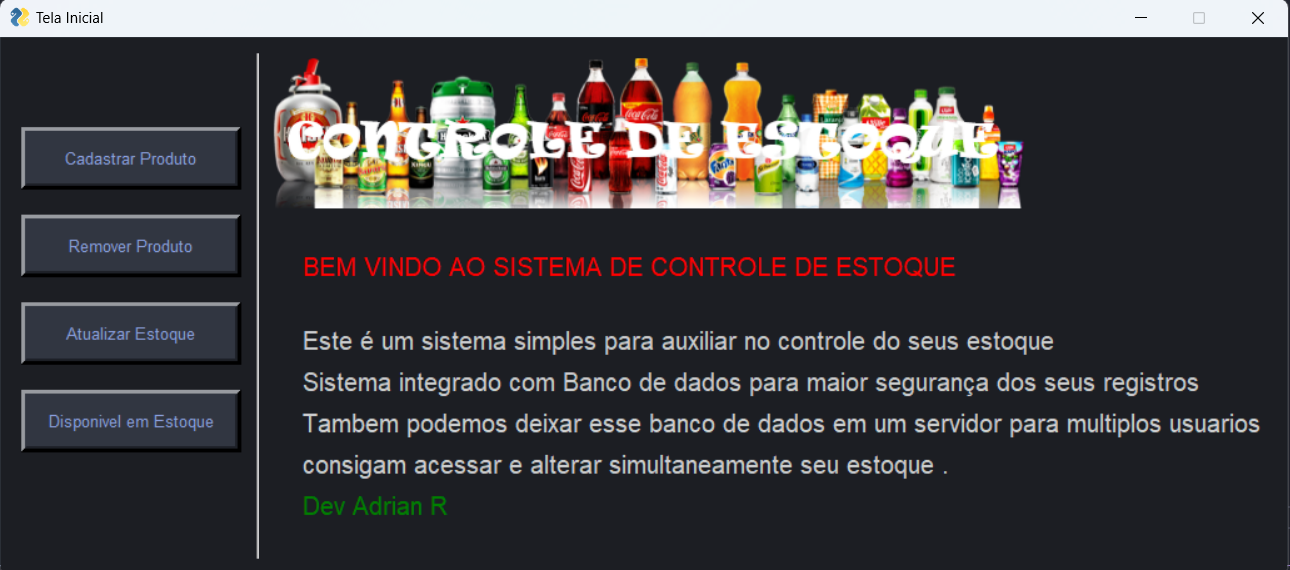 GitHub - Pezao22/Controle-de-estoque: Um sistema desenvolvido em Python ...