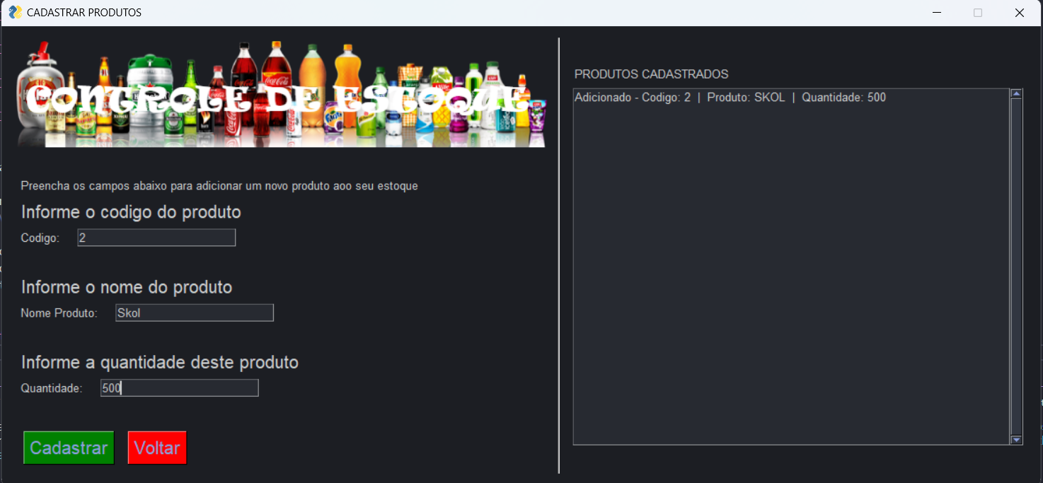 GitHub - Pezao22/Controle-de-estoque: Um sistema desenvolvido em Python ...