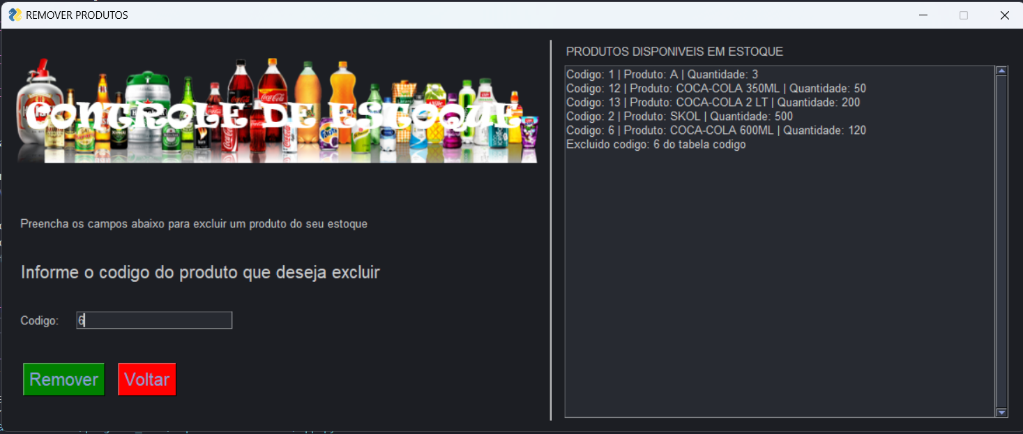 GitHub - Pezao22/Controle-de-estoque: Um sistema desenvolvido em Python ...