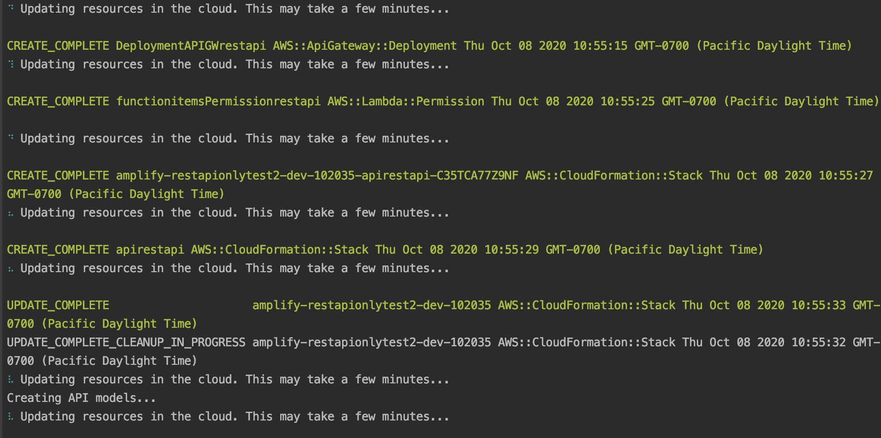 Amplify Push Never Completes · Issue 5532 · Aws Amplifyamplify Cli · Github