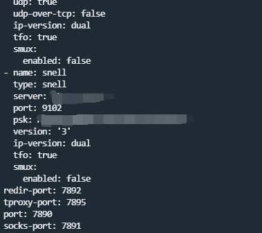 [Bug] Snell节点配置OBFS后无法在clash配置文件中生效 · Issue #3487 · vernesong/OpenClash · GitHub