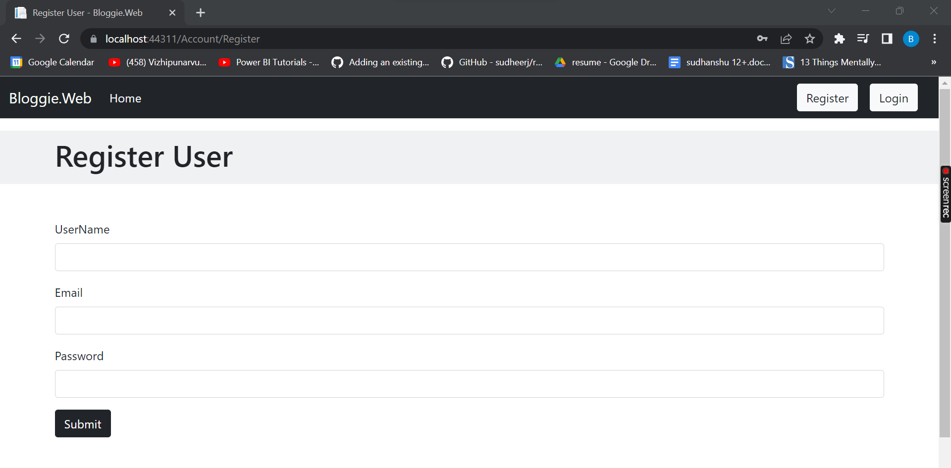Github Bala Experiments Bloggie