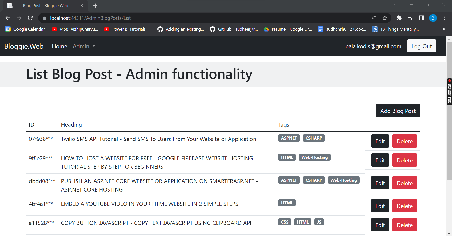 GitHub - bala-experiments/Bloggie
