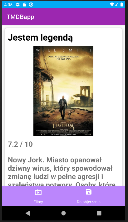 GitHub - KubaKaczor/TMDBapp: Aplikacja, która łączy sie z API TMDB i pobiera z niej bibliotekę ...