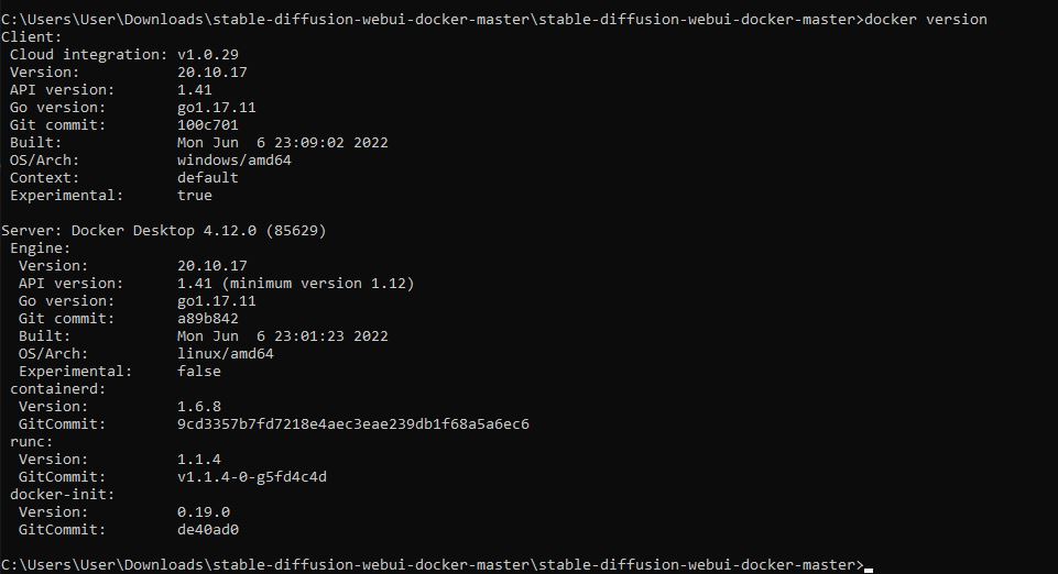 Can't run Stable Diffusion · Issue #109 · AbdBarho/stable-diffusion-webui-docker · GitHub