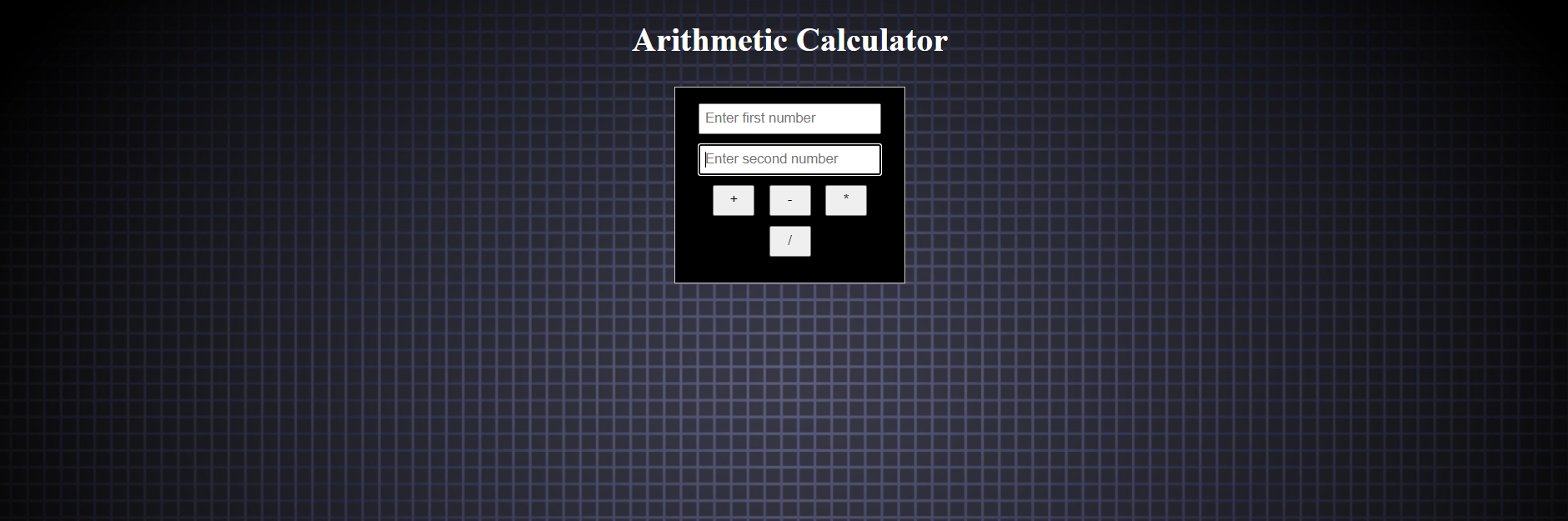 Github Atharvnaik07 Arithmetic Calculator This Project Is An Arithmetic Calculator
