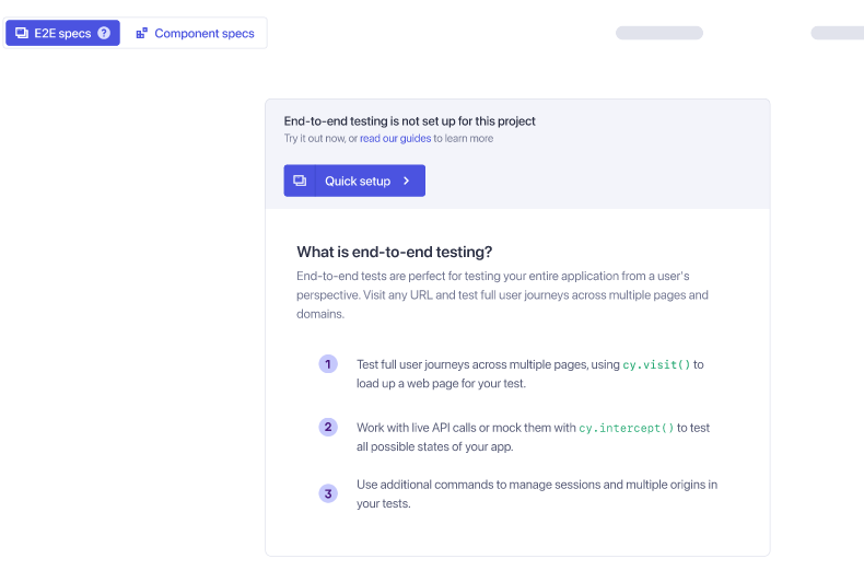 Create "Setup E2E" Promo · Issue #26836 · cypress-io/cypress · GitHub