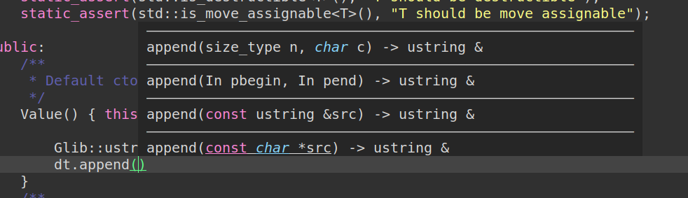 No Signatures For Overloaded Functions For C · Issue 1441 · Neoclide