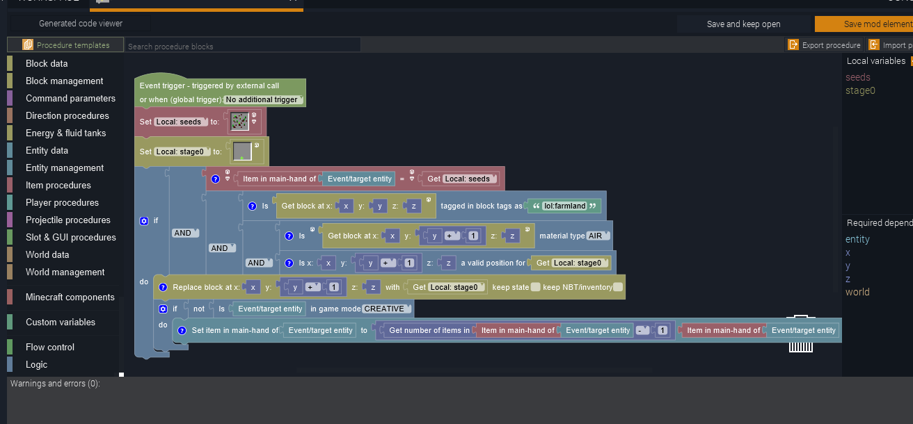 Custom Crops · Discussion #6 · MCreator-Examples/Projects · GitHub