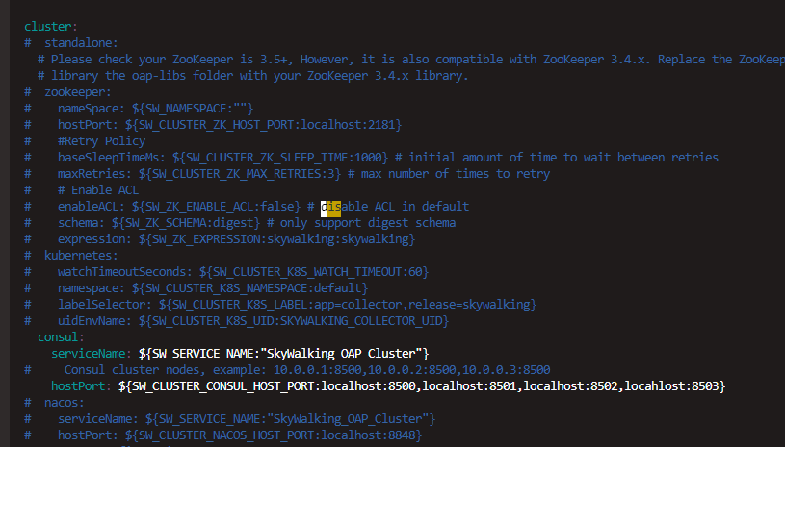Failed to startup when use cluster with consul · Issue #4000 · apache/skywalking · GitHub