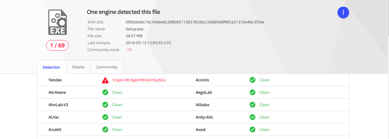 VirusTotal · Issue #1591 · webtorrent/webtorrent-desktop · GitHub