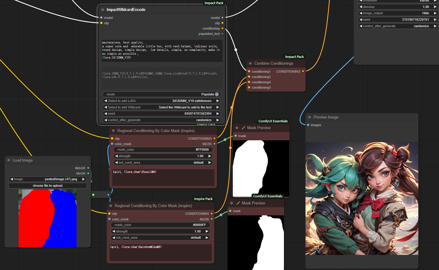 how about make regional conditioning support lora? · Issue #235 · ltdrdata/ComfyUI-Impact-Pack ...