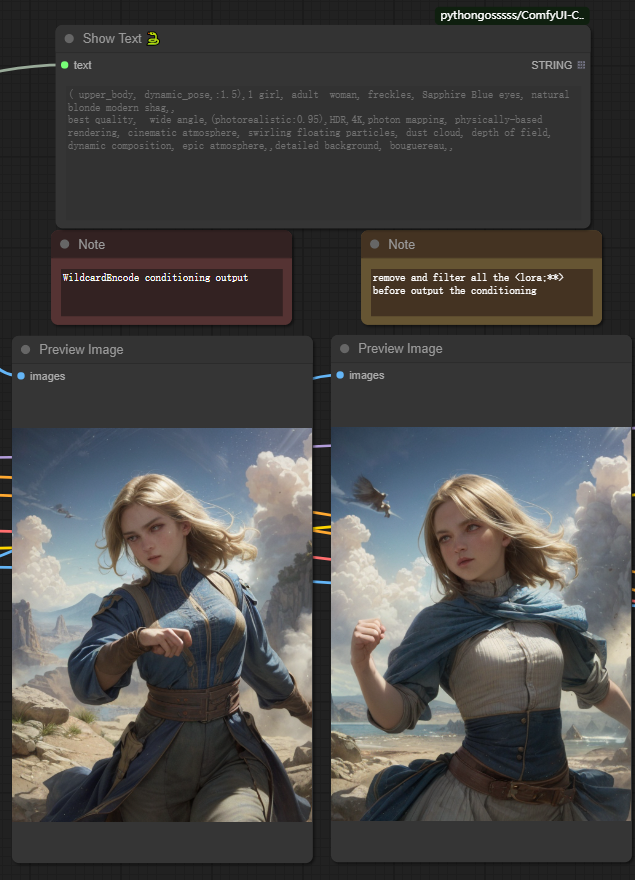 Plz filter without the before output the conditioning in WildCard Encode · Issue #31 · ltdrdata ...