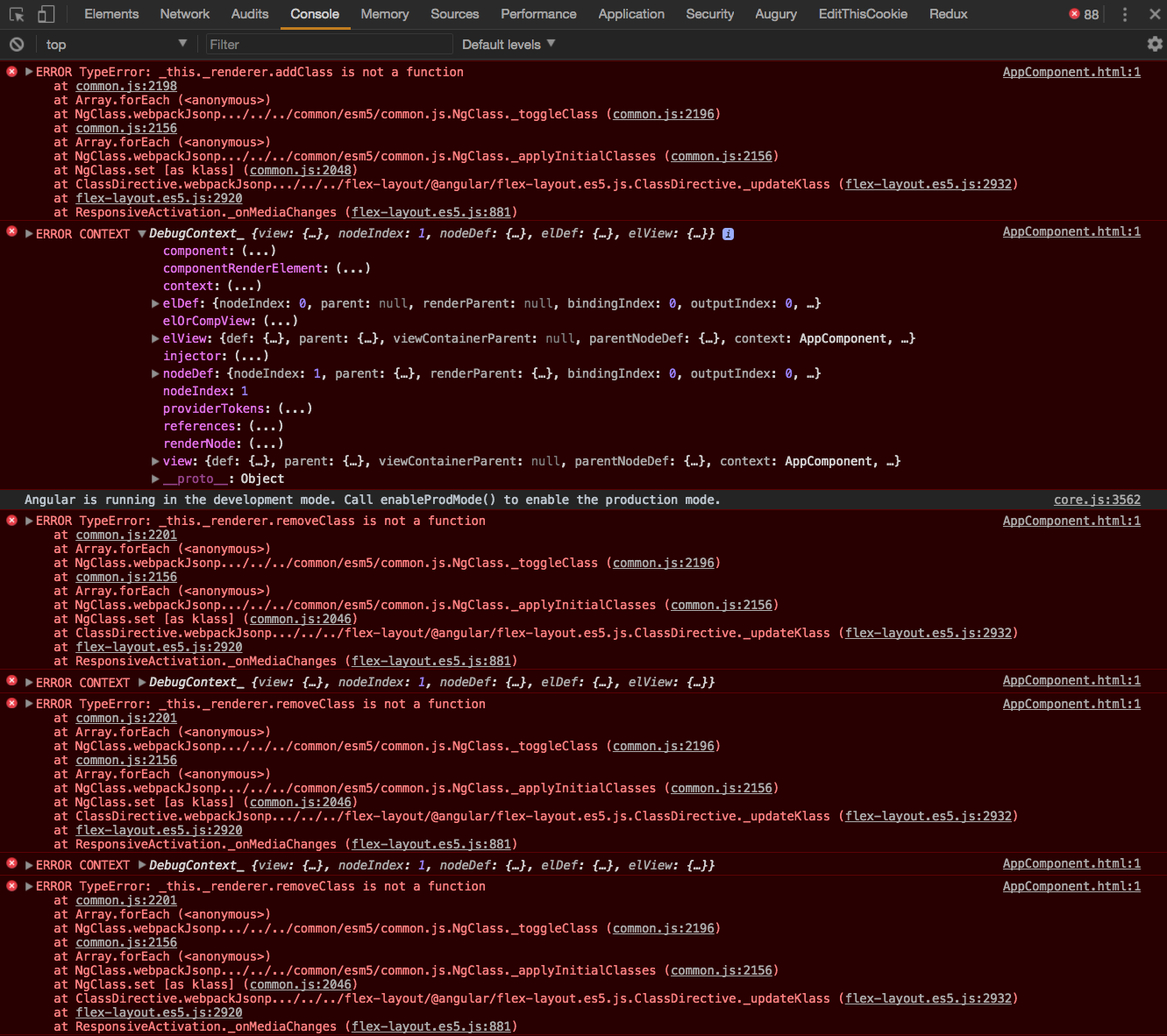 Angular 500 Rcx Does Not Work With Angularflex Layout 200 Beta9 · Issue 19598 · Angular