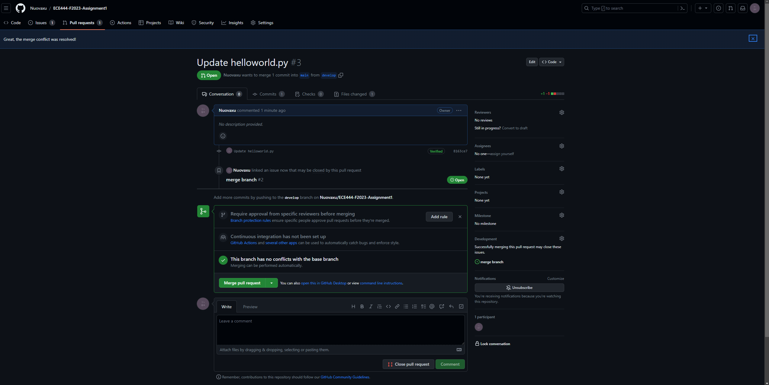 GitHub - Nuovaxu/ECE444-F2023-Assignment1