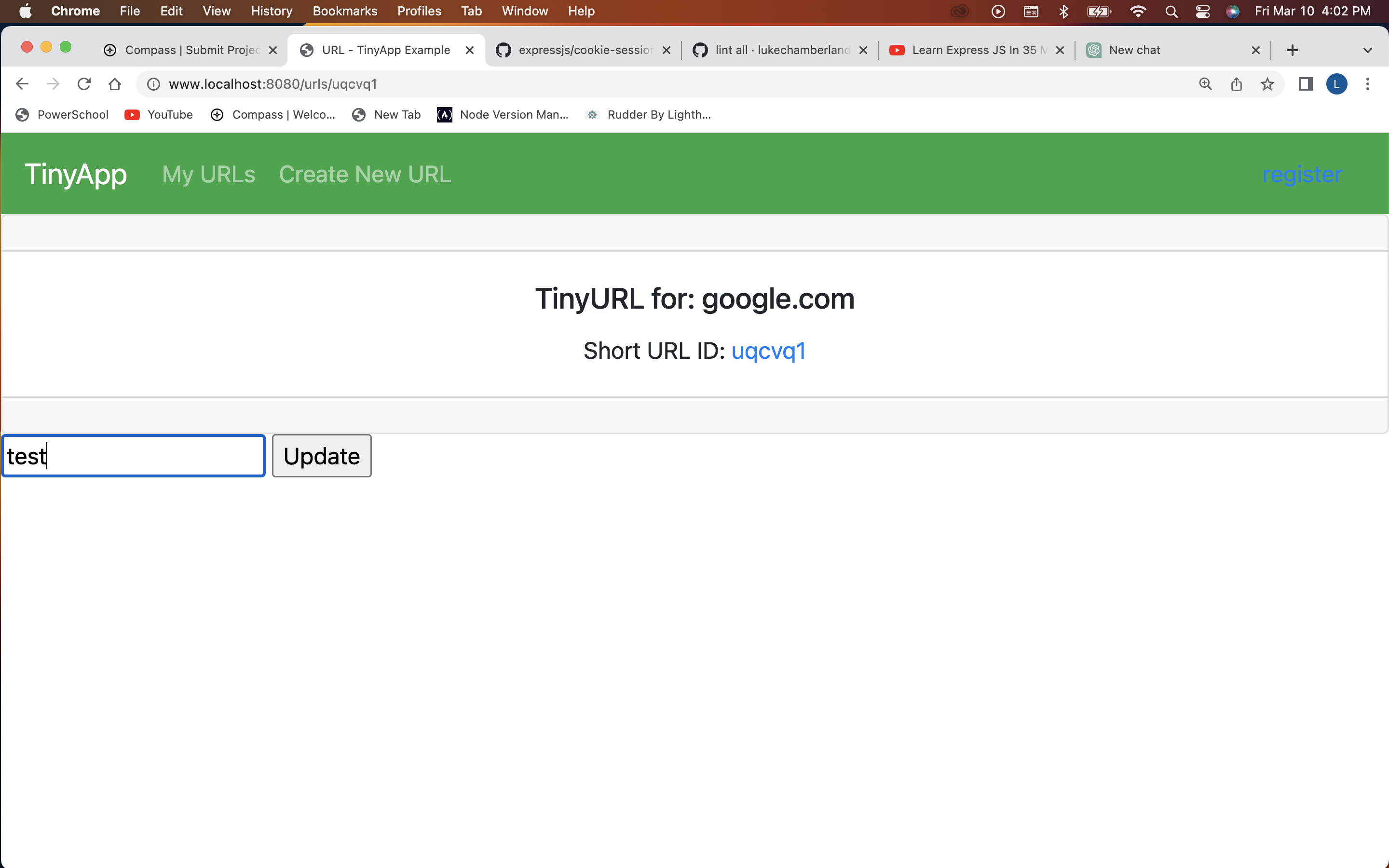 GitHub - lukechamberland/tinyapp
