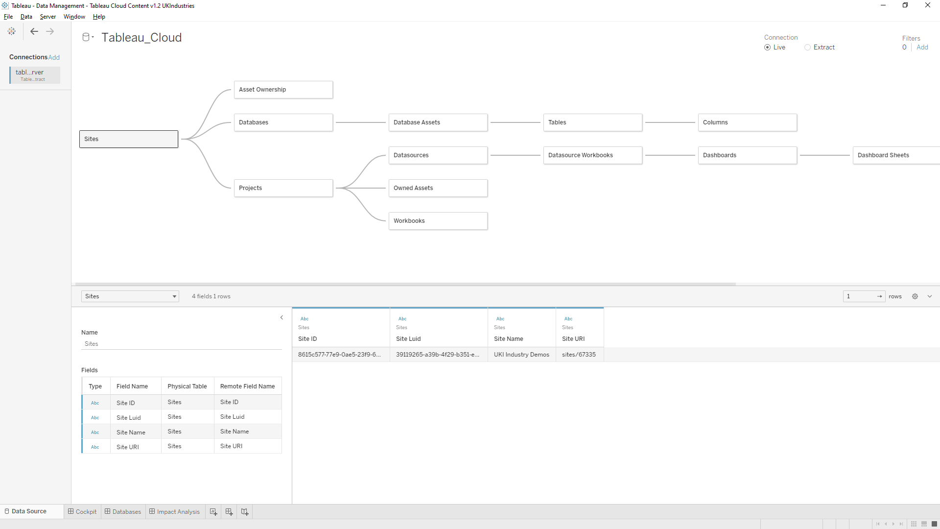 GitHub - alexfrancisross/Tableau_Data_Management_Cockpit: Tableau Data ...