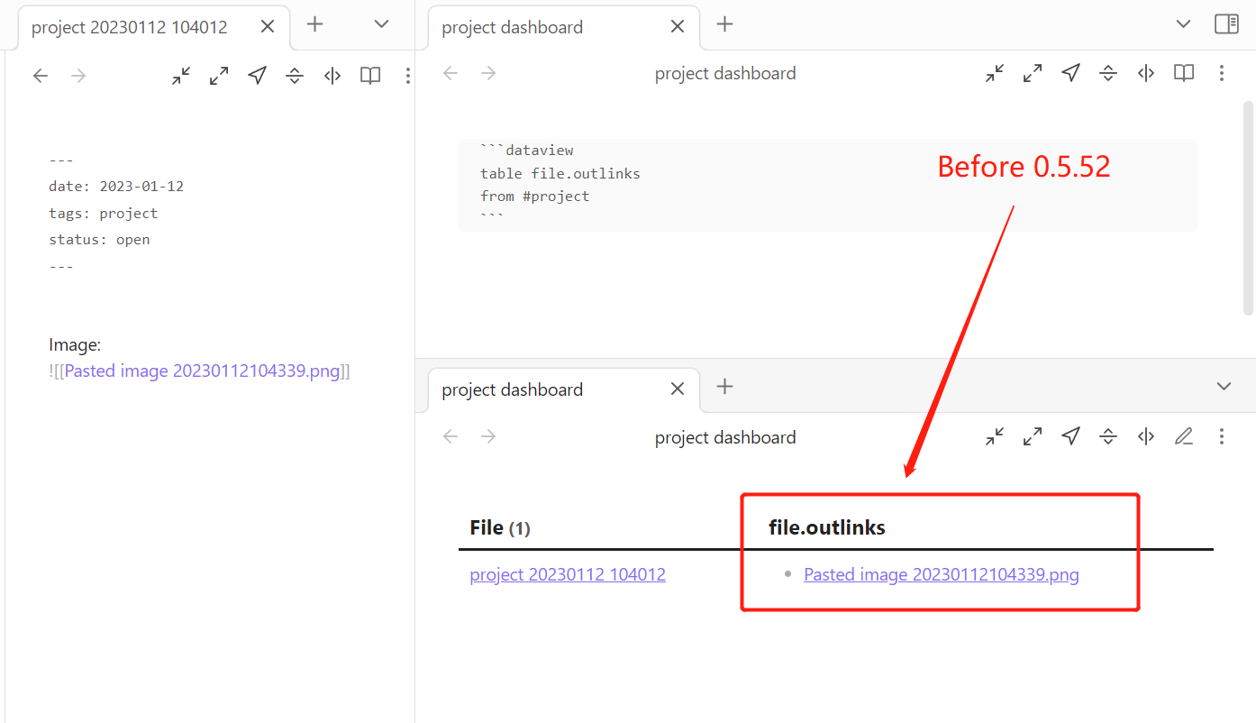 the links of picture attachment can not be shown normally when using command `=this.file ...