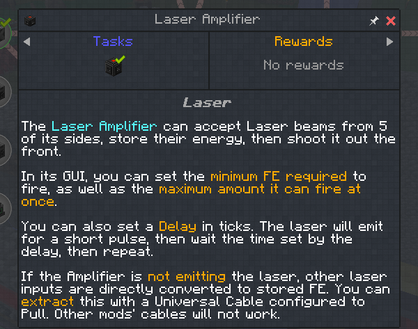 Quest book description not accurate for Laser amplifier · Issue #3077 ...
