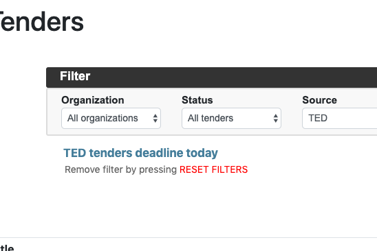 Make RESET FILTERS a link same as "Reset filters" button · Issue #172 · eaudeweb/scratch · GitHub