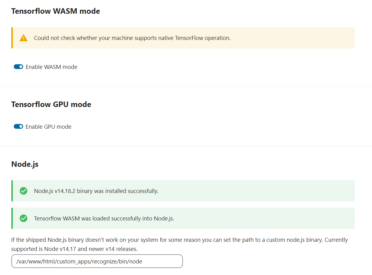 Is it possible to run in GPU mode while in WASM mode, or is native mode required for GPU ...