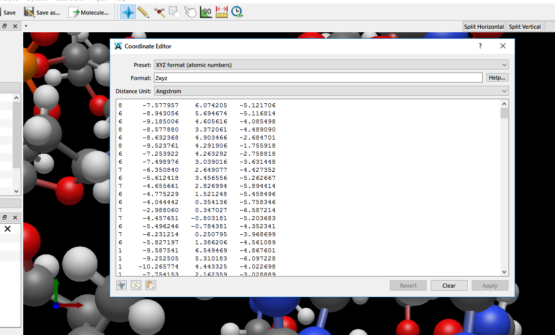 Coordinate Editor Window size bug · Issue #1182 · OpenChemistry/avogadrolibs · GitHub