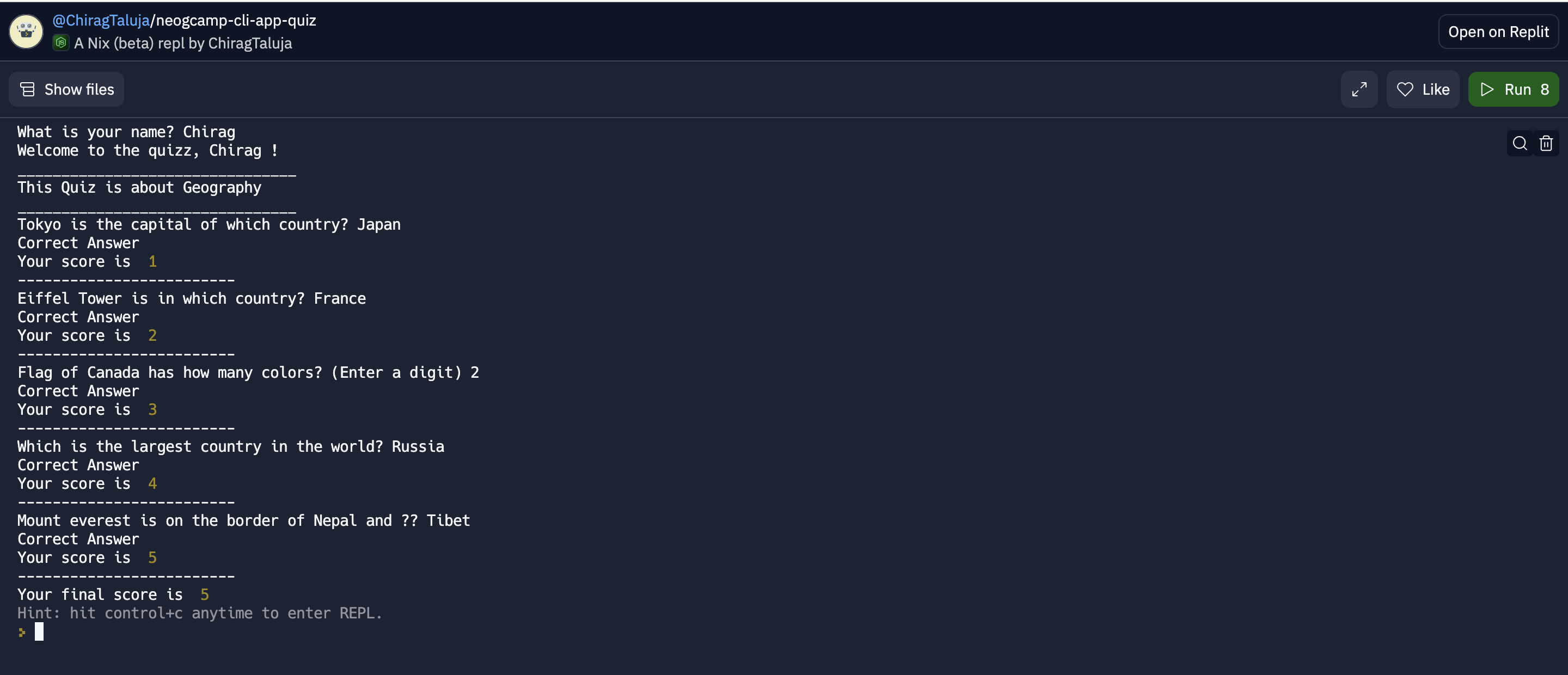 GitHub - ichiragtaluja/neogcamp-cli-app