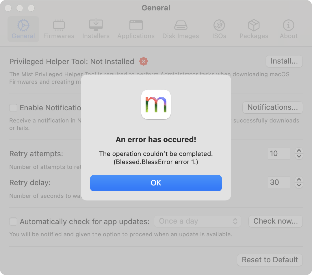 Privilege Assistant installation failed. I have tried many times and all the results are the ...