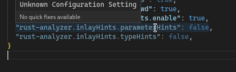 Disabling inlay hints for variables no longer possible (`"rust-analyzer ...