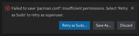 Ask for superuser password only once; Open Polkit UI directly · Issue #161451 · microsoft/vscode ...
