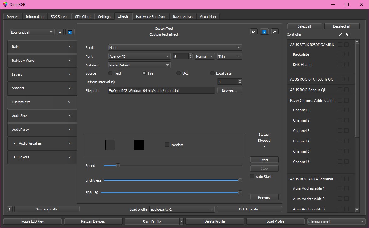 GitHub - qiangqiang101/Matrix-Editor-for-OpenRGB: A Simple tool to update date, time, weather ...