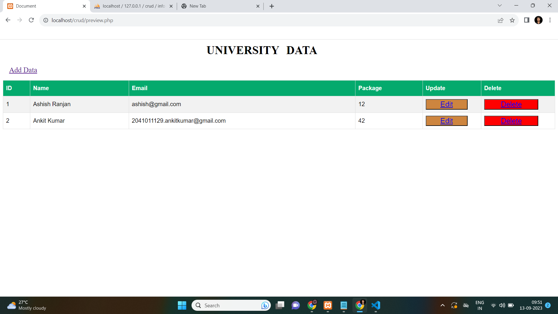 GitHub - Ankit-KumarP/University_Database