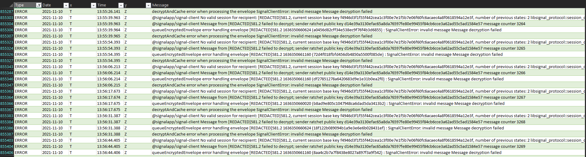 Corrupted message from a user broke Signal for everyone on the chat ...
