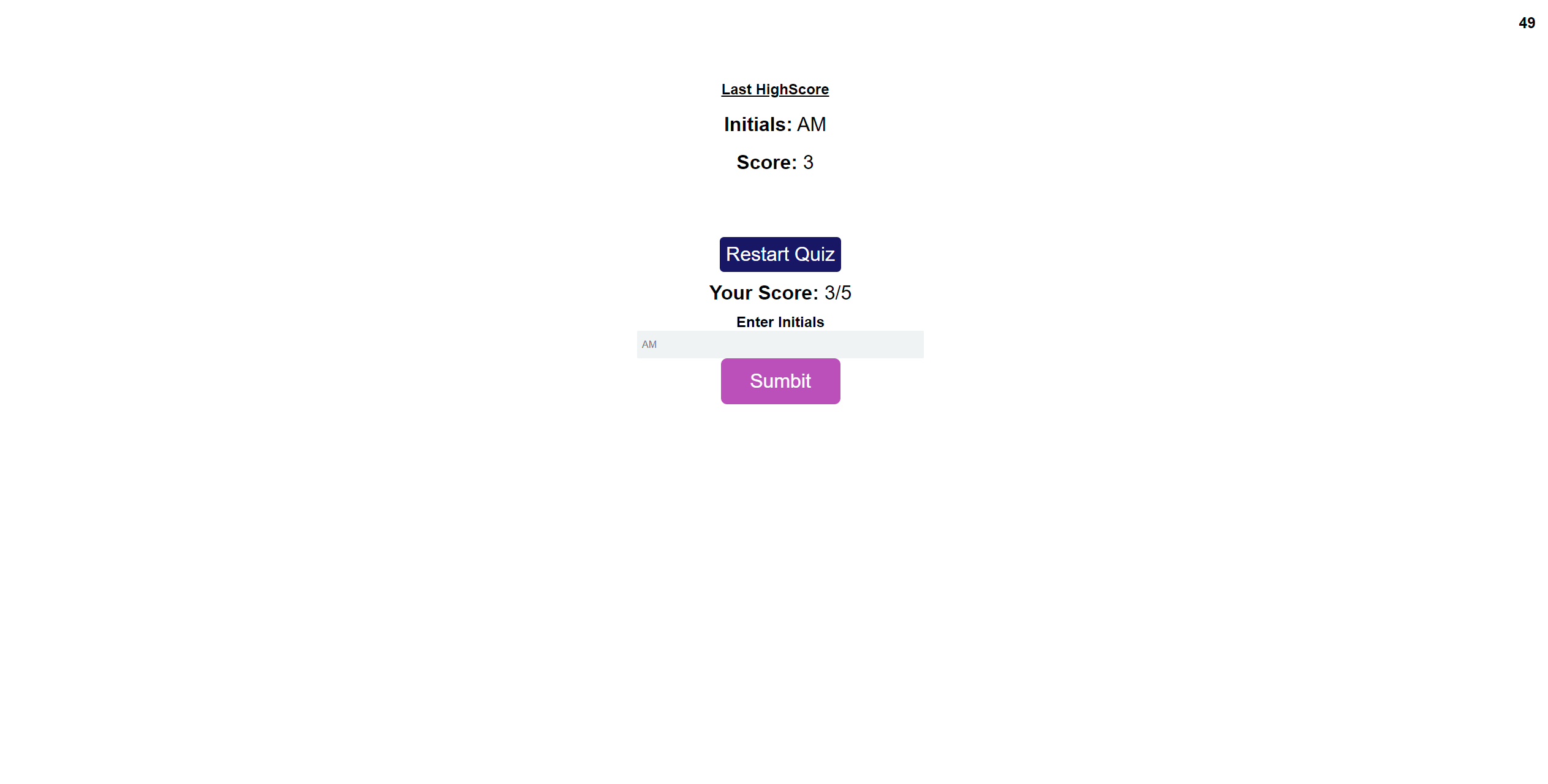 GitHub - Focrult/Code-Quiz-JS: Challenge 4 for bootcamp!