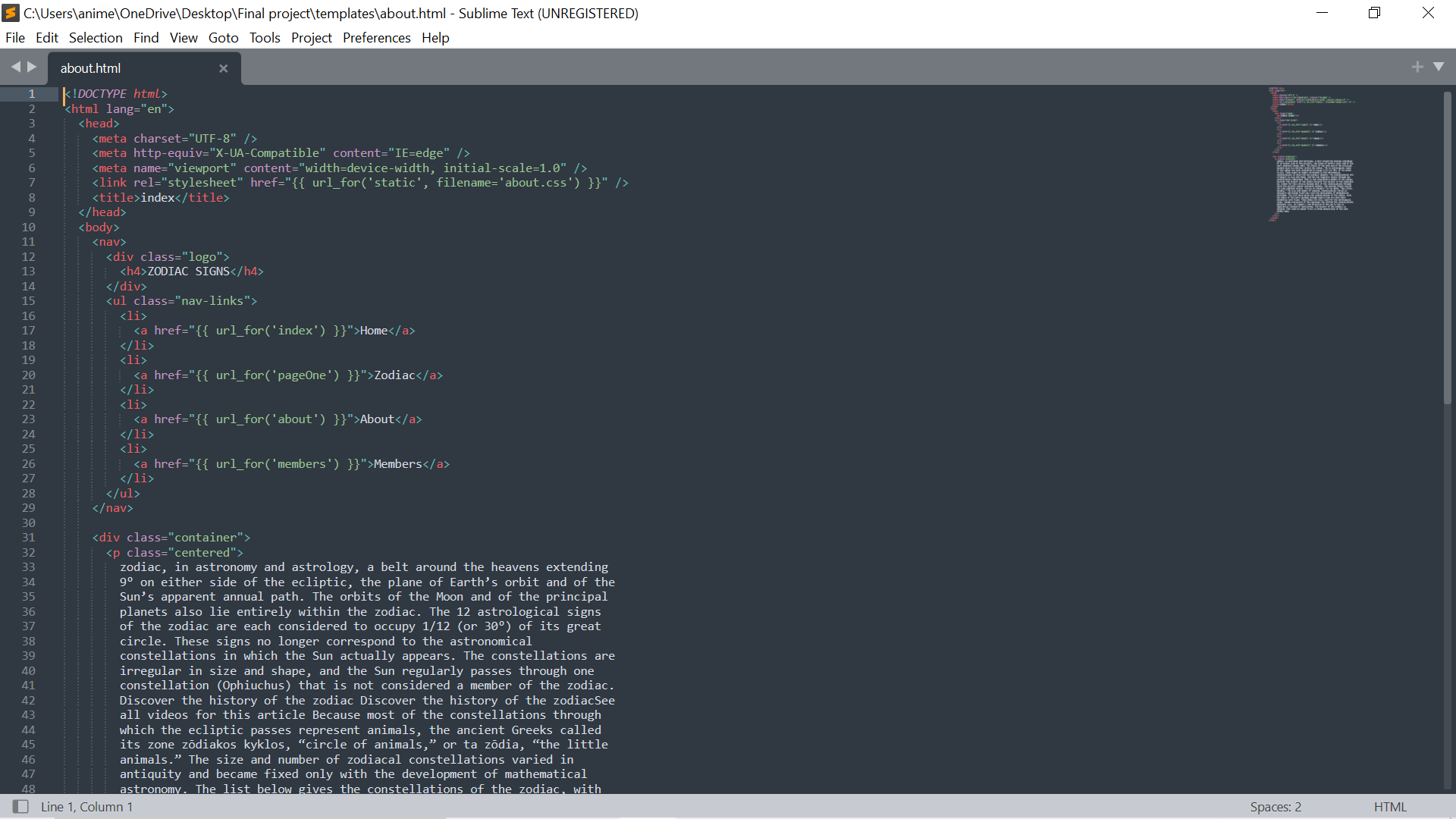 GitHub - JohKen21/Final-project---Zodiac-Signs