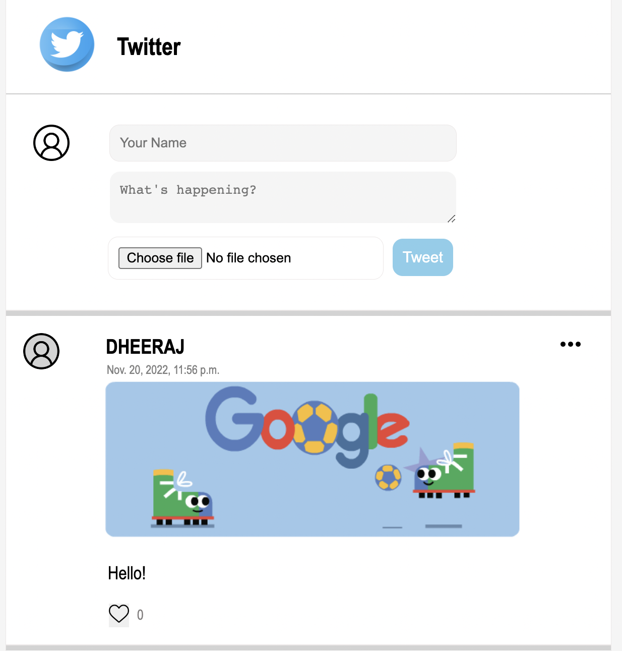 GitHub - stephanieodupoy/Twitter-clone