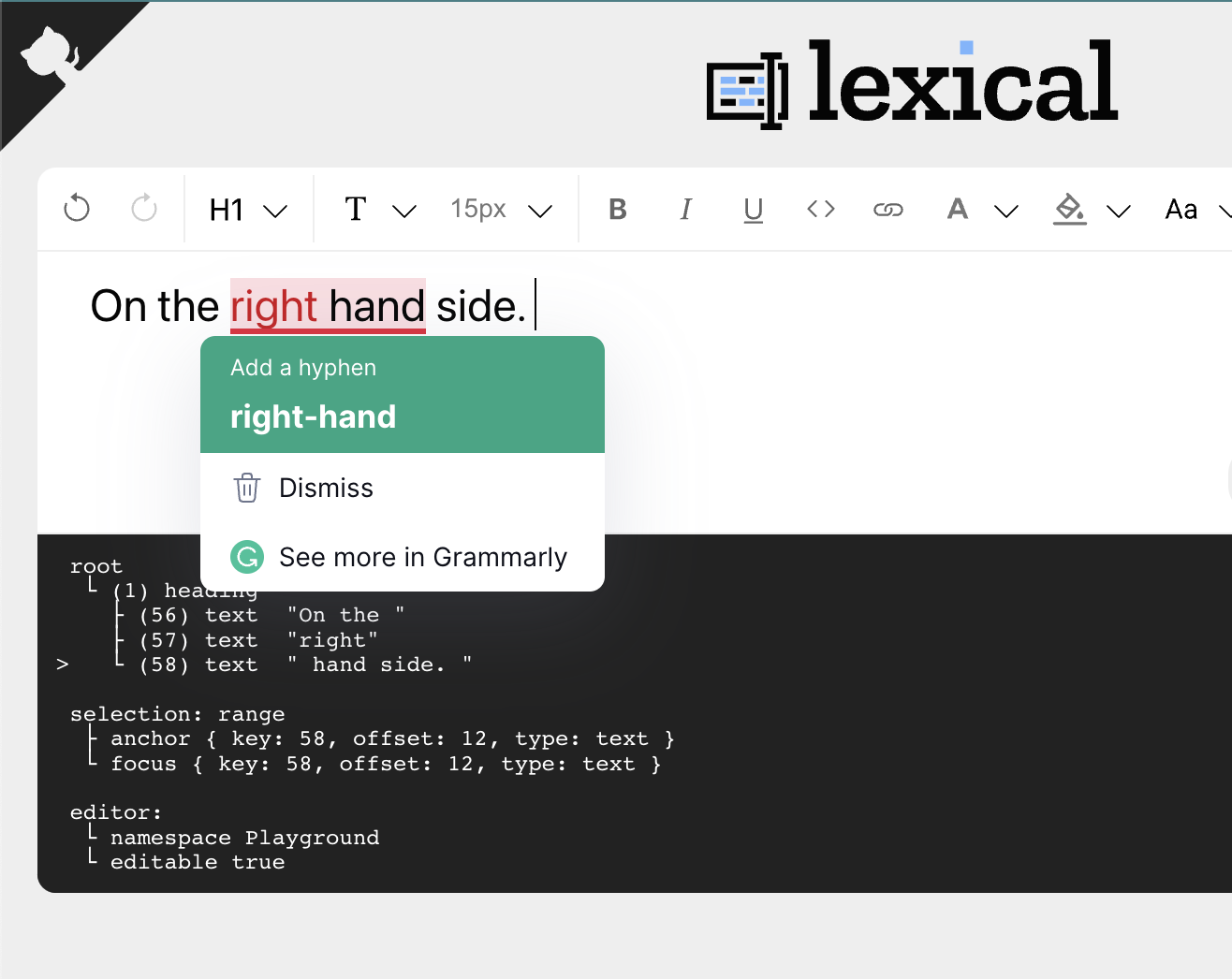 Bug Grammarly Replacements Across More Than One Node Causes Unexpected Node Deletion · Issue