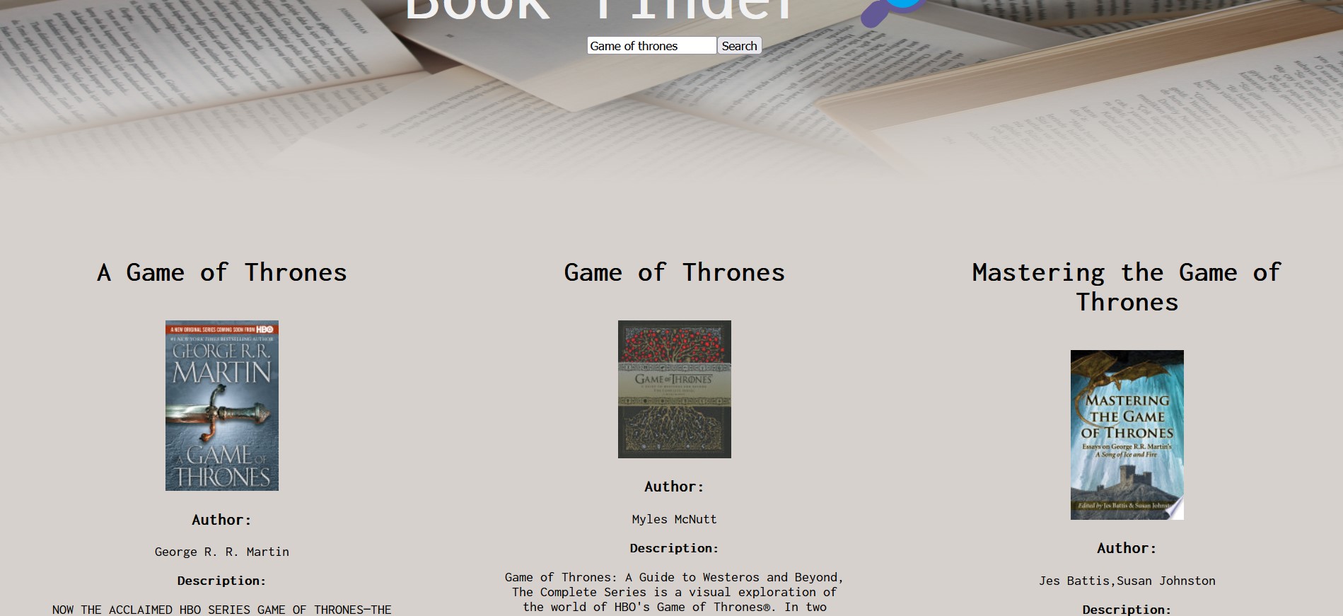 GitHub - Jenny-Svensson/bookAPI: Search for a book with help of Google ...