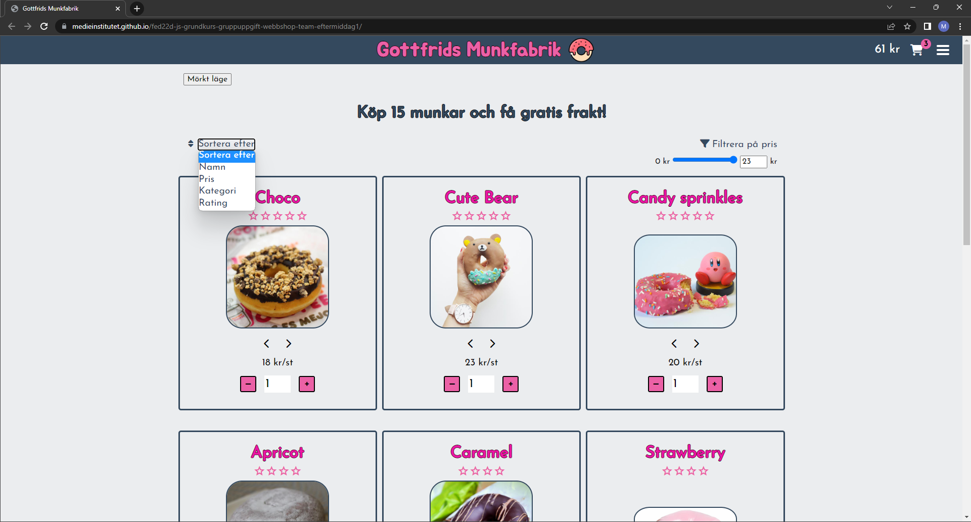 GitHub - Sporesong/Donutshop