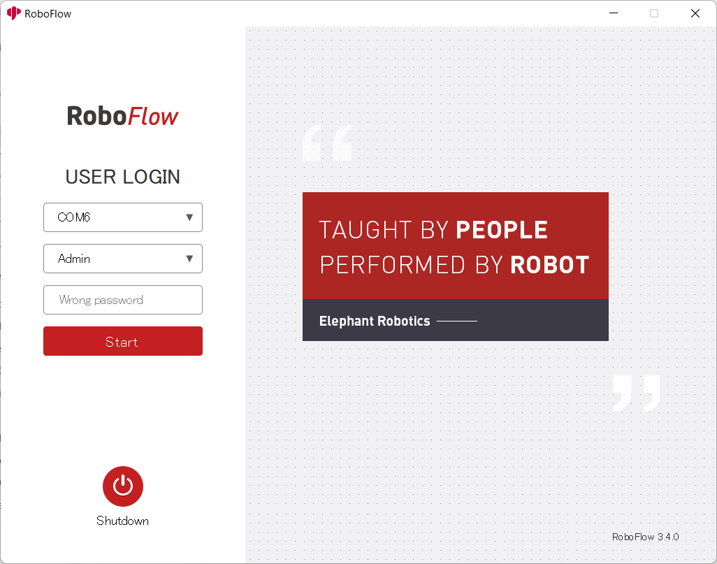 RoboFlow v3.4.0 preview 8 does not start · Issue #1 · elephantrobotics/RoboFlow · GitHub