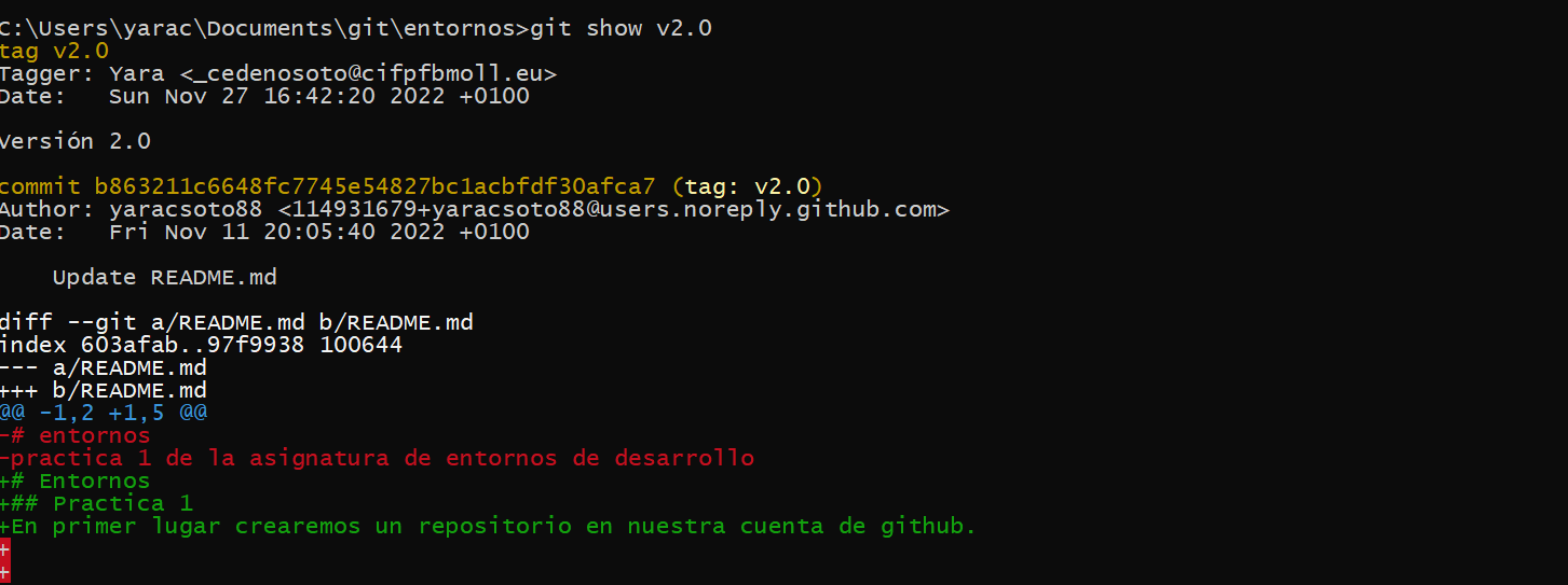 GitHub - yaracsoto88/Practica3: Etiquetar commits y ver diferencias