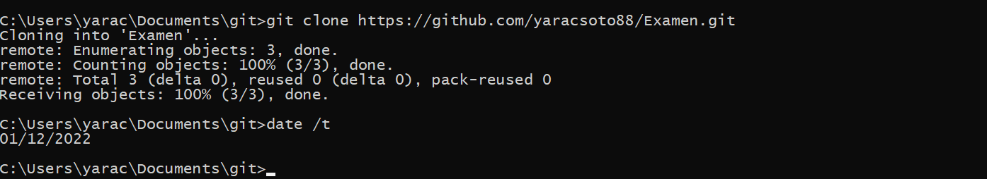 GitHub - yaracsoto88/Examen: Examen 1 de entornos