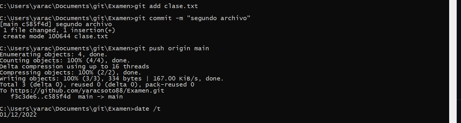 GitHub - yaracsoto88/Examen: Examen 1 de entornos