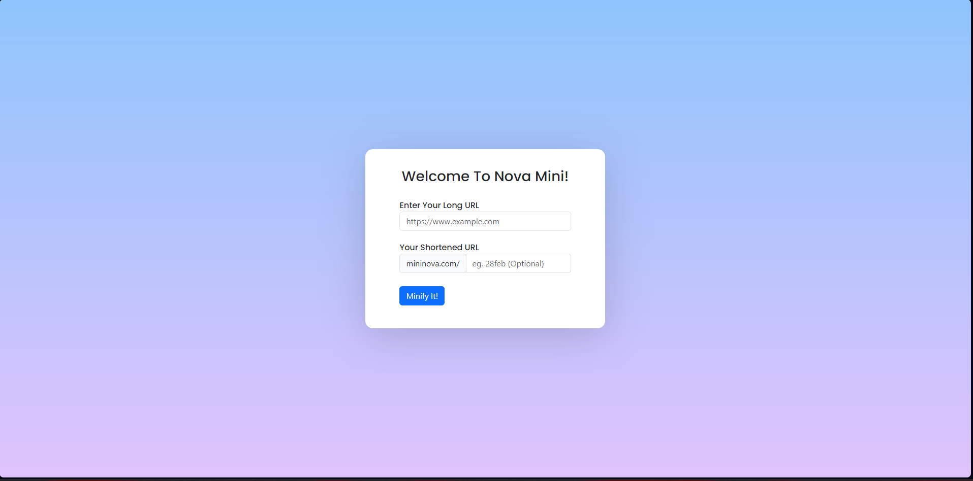 GitHub - xDiegoNeri/Nova-Mini: Url Shortner