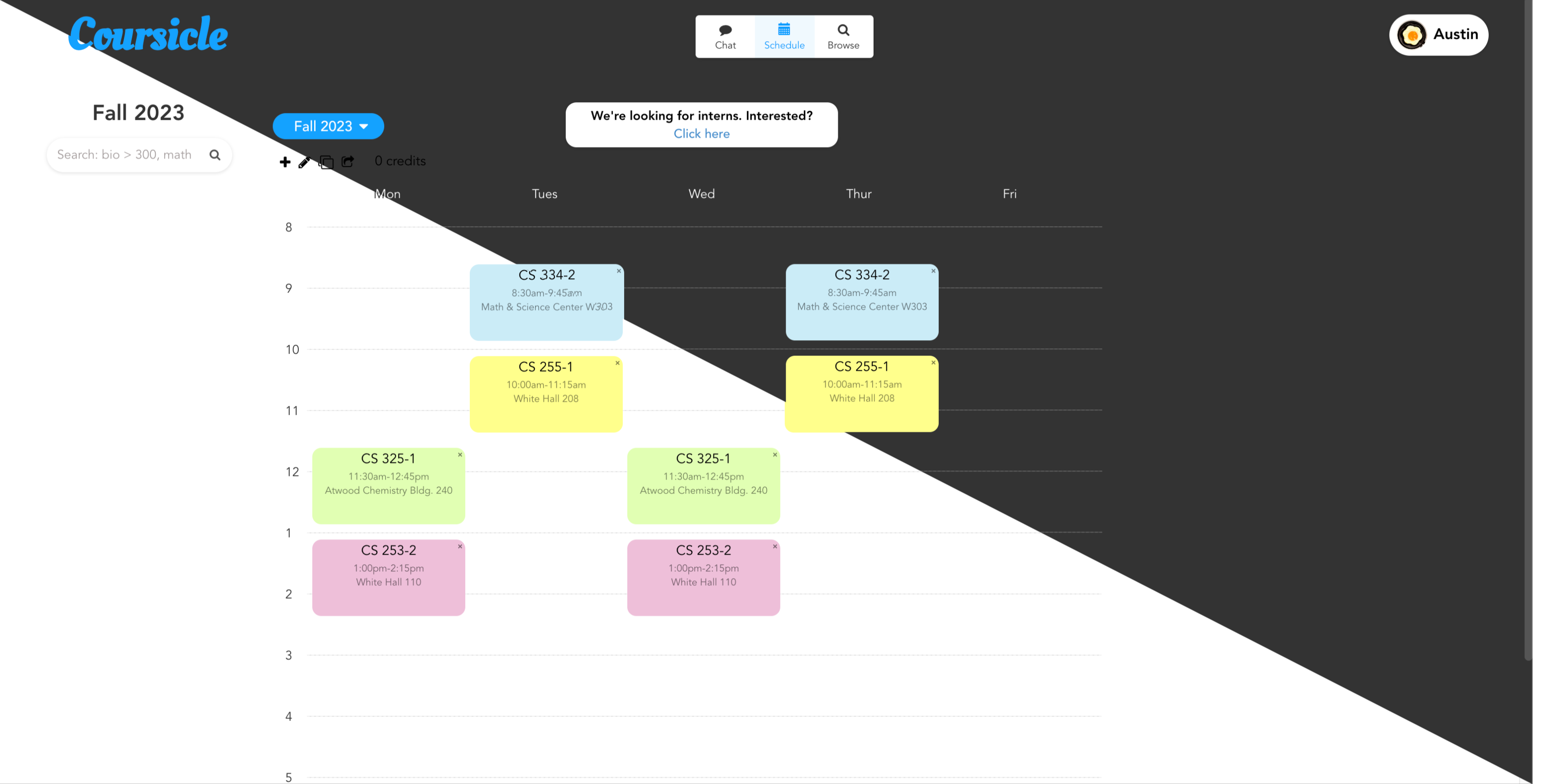 GitHub - AustinWheel/Coursicle-dark-mode