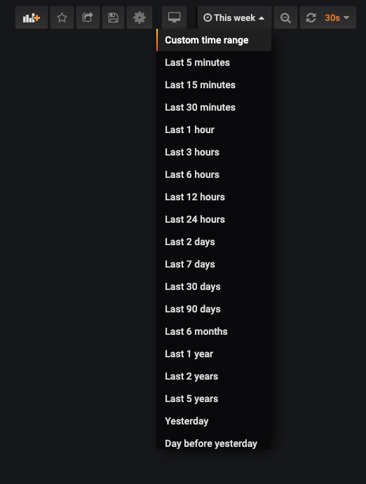 Time Picker Improvements · Issue #17802 · grafana/grafana · GitHub
