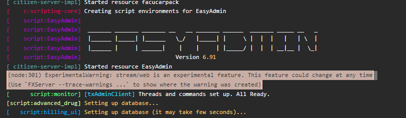 ExperimentalWarning · Issue #506 · Blumlaut/EasyAdmin · GitHub