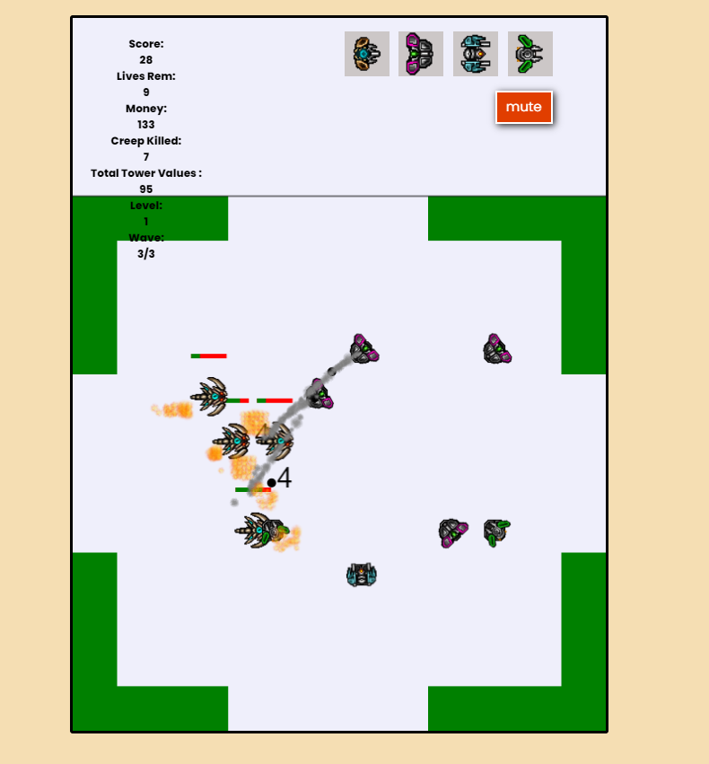 GitHub - pravinpoudel/tower-defense-game: 2D Tower Defense Browser Game ...
