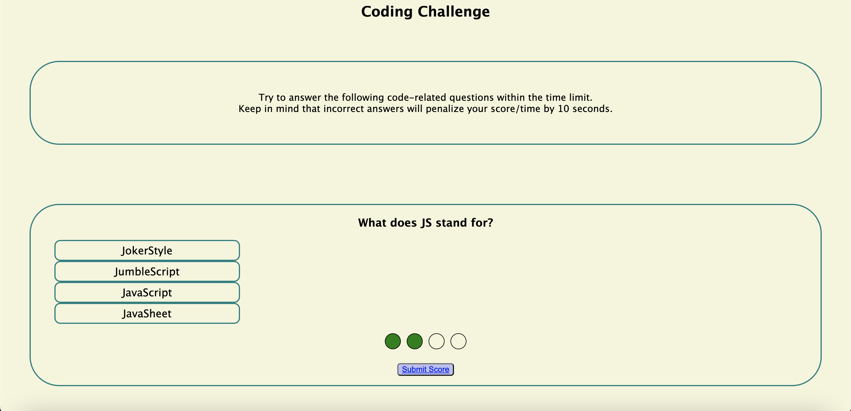 GitHub - PMengler/Multiple-Choice-Quiz
